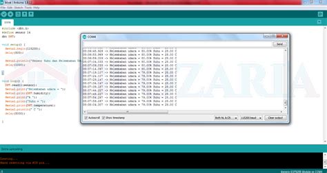 Arduino Untuk Monitoring Suhu Dan Kelembapan Menggunakan Library Dht11