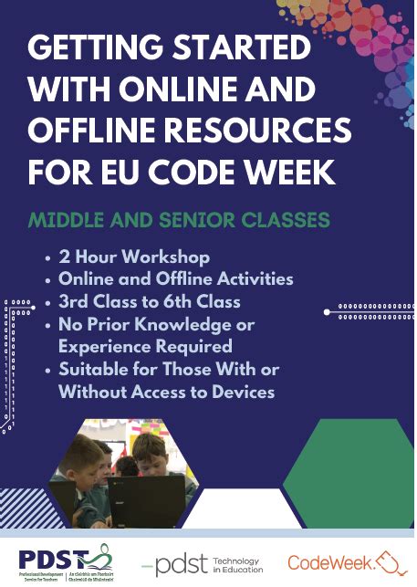 Cancelled Getting Started With Online And Offline Resources For Eu Code Week Middle And Senior