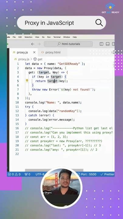 Proxy In Javascript 👨‍💻 Tech Javascript Java Coding Learning