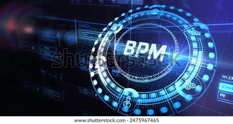 Bpm Business Process Management System Technology Stock Illustration