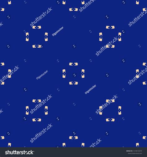 Simple Minimalist Geometric Texture Seamless Pattern Stock Vector Royalty Free