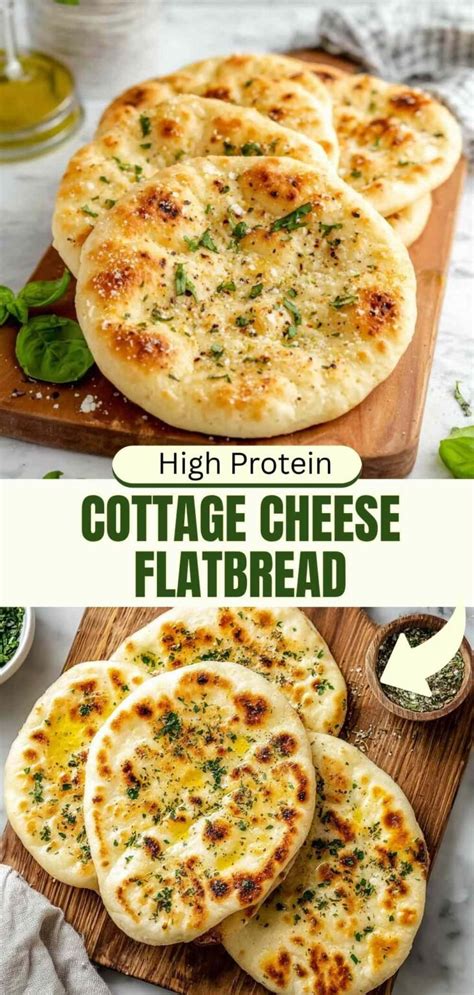 Cottage Cheese Flatbread Easy 5 Ingredient High Protein Recipe