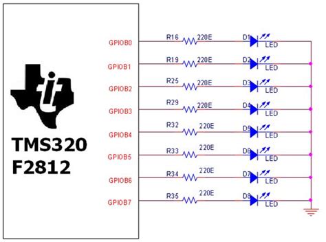 Led Interfacing With Tms F Tyro Under Repository Circuits Next Gr
