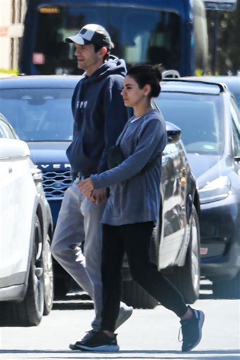 Mila Kunis And Ashton Kutcher Out In Bel Air Neighborhood 04062023