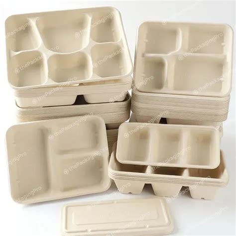 Disposable Multi Separation Packaging Boxes Pulp 3 4 5 6 Separation