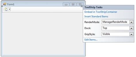 Toolstrip Control In Vb Net