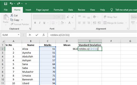 Normal Distribution Excel Template