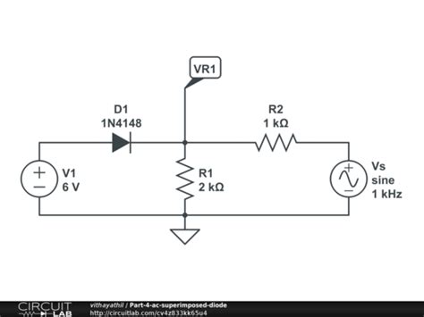 Part Ac Superimposed Diode CircuitLab