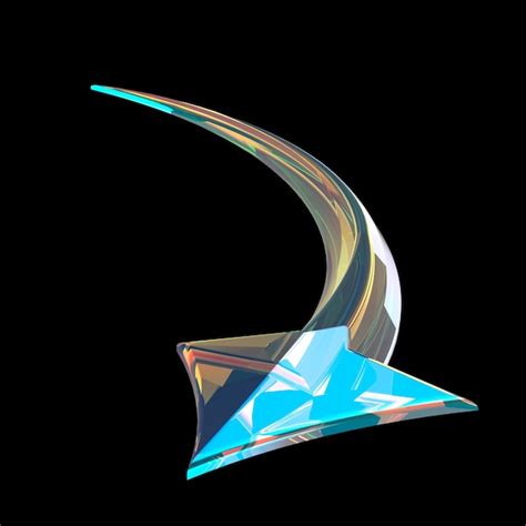 Premium Photo Isolated Arrow 3d Illustration Rendering