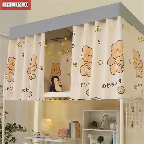 한국 기숙사 캐노피 침대 커튼 싱글 커튼 방진 학생 침대 개인 정보 보호 모기장 침실 홈 데코 Aliexpress