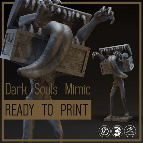 Stl File Dark Souls Mimic・3d Printable Design To Download・cults