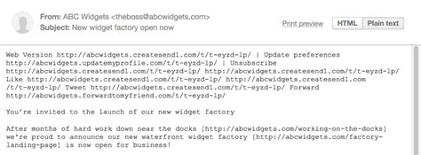 Plain Text Versions Of Html Emails