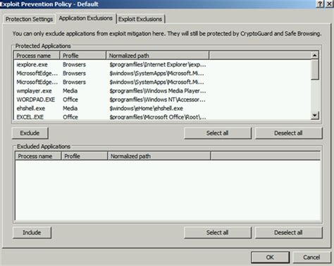 Sophos Exploit Prevention How To Exclude Applications From Exploit