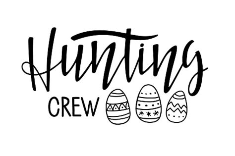 사냥 승무원 아이 부활절 부활절 달걀과 검은 색과 흰색 문자 손으로 그린 글자 아기 부활절 에 대한 축하 인용 의류 가족 장식