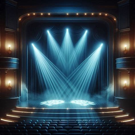 Dynamic Lighting Effects Bring Energy To Your Virtual Performance Premium Ai Generated Image