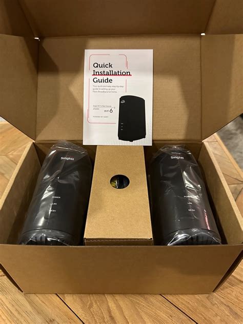 Immediate New Singtel Wifi 6 Mesh Extender Dual Pack Computers And Tech Parts And Accessories