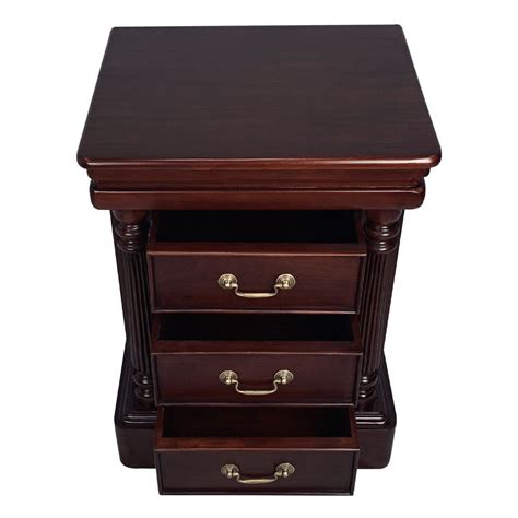 Mahogany Wood Colonial Bedside Table
