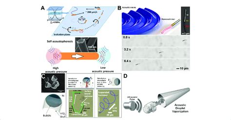 Examples Of Acoustically Powered Microrobots A Asymmetric Metallic Download Scientific