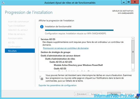 Créer Un Active Directory Sous Windows Server 2012 2012 R2 Windows Server Tutoriels