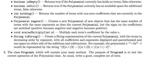 solved polynomial representation in java i have no idea how