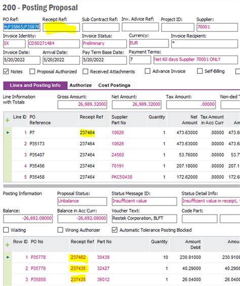 Po Matching Level And Validation Setting Ifs Community