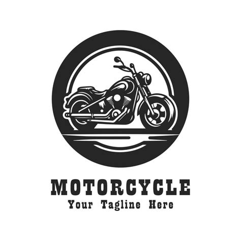 Logo Simple Motorcycle Design With Flat Background 57988012 Vector Art