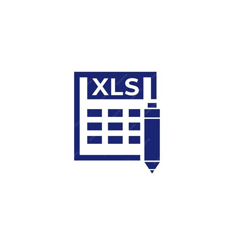 Изменить вектор значка документа Xls Премиум векторы