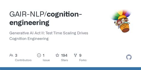 Github Gair Nlpcognition Engineering Generative Ai Act Ii Test Time Scaling Drives