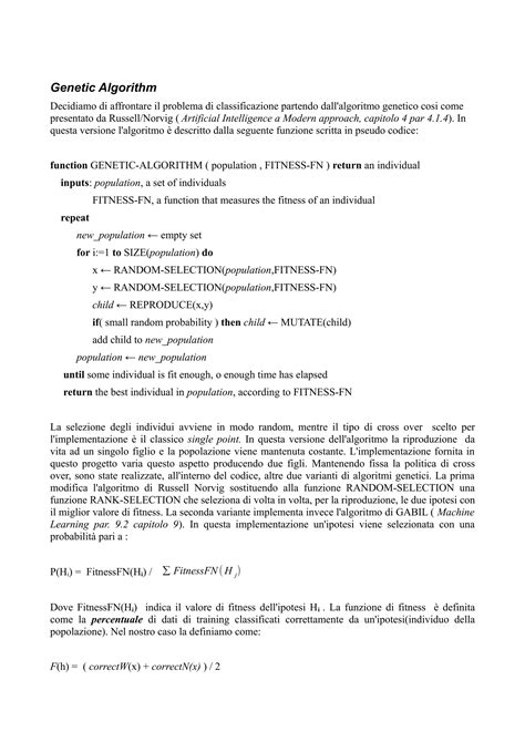 Classification And Genetic Algorithms Pdf