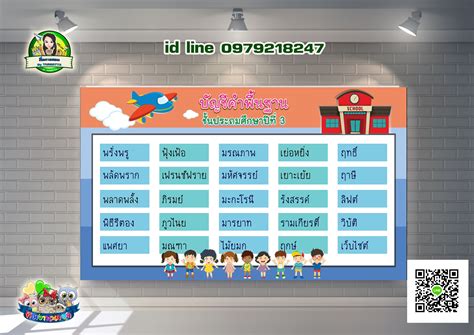 รับออกแบบไวนิล ตกแต่งห้องเรียน สื่อการสอน By Thanatta