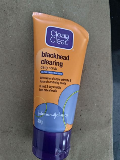 Скраб для лица Clean&Clear Blackhead clearing - «Избавьтесь от прыщей с ...