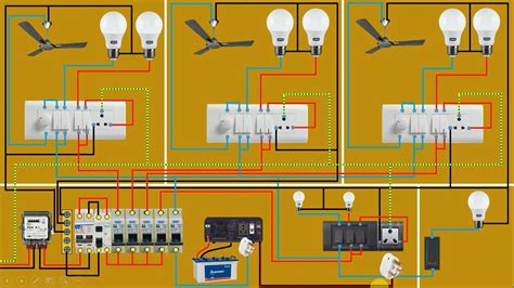 On Video Single Phase Mcb Distribution Db Box Connection Diagram Electrical And Electronics