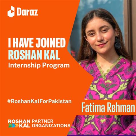 Fatima Rehman On Linkedin Roshankalinternship Newbeginnings Daraz