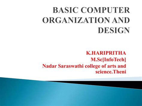 computer organization ppt
