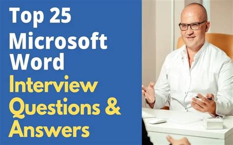top 25 microsoft word interview questions and answers in 2025