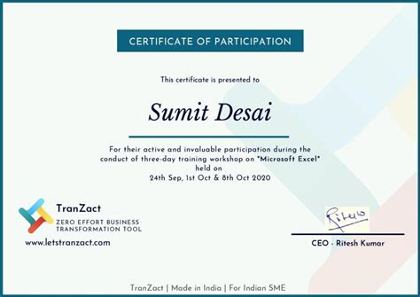 Sumit Desai On Linkedin Tranzact Excelskills Advancedexcel