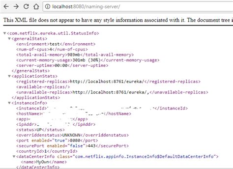 Spring Boot Eureka Dashboard Comes Up As Xml When Deployed As A War On