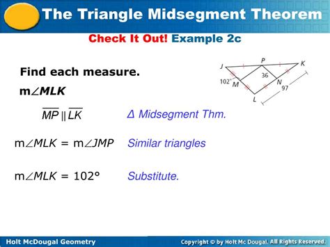 Ppt The Triangle Midsegment Theorem Powerpoint Presentation Free Download Id 4501239