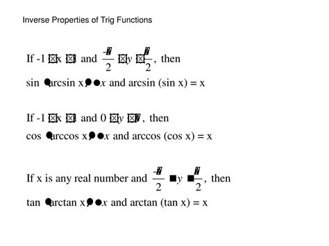 PPT Inverse Trig Functions Principal Values Properties PowerPoint Presentation ID