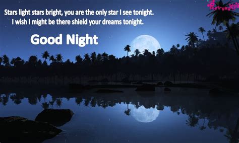 Poetry Good Night Wishes Messages With Night Moon Pictures