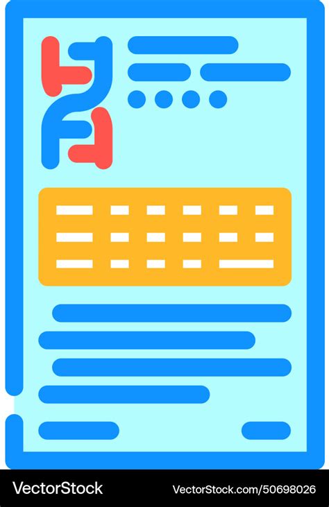 Researching Topics Technical Writer Color Icon Vector Image