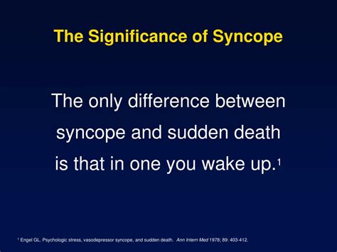 Ppt Syncope Powerpoint Presentation Free Download Id139335