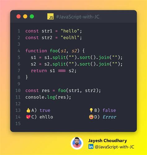 Jayesh Choudhary On Linkedin Javascriptdaily Javascript Developer Community Content
