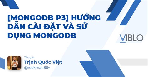 hướng dẫn cài đặt và sử dụng mongodb