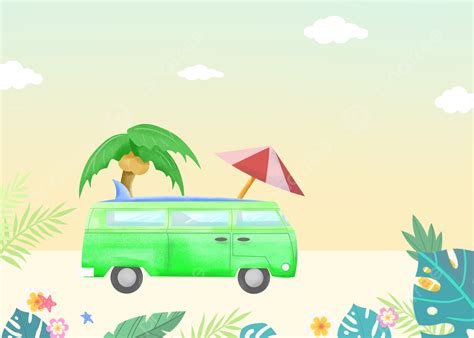 여름 휴가 여행 간단한 배경 여름 휴가 여행 배경 일러스트 및 사진 무료 다운로드 Pngtree