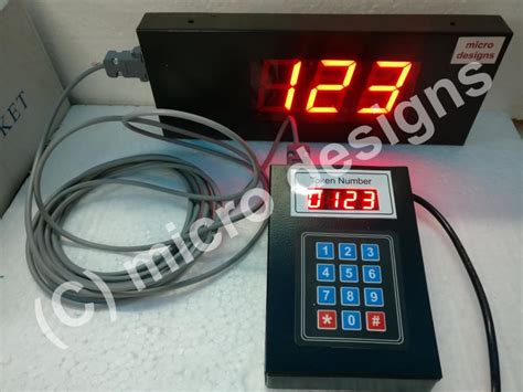 Micro Designs 4 Digit Token Display System