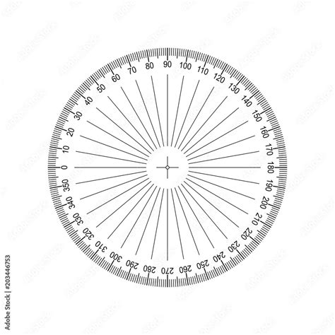 Circular Protractor Protractor Grid For Measuring Degrees Tilt Angle Meter Measuring Tool