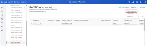 Ise Cscwn63678 Radius Accounting Reports Cisco Community