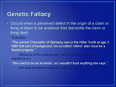 Logical Fallacies Fallacy An Improper Argumentation In Reasoning