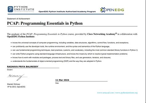 Priya Balireddy On Linkedin Pythonprogramming Cisco